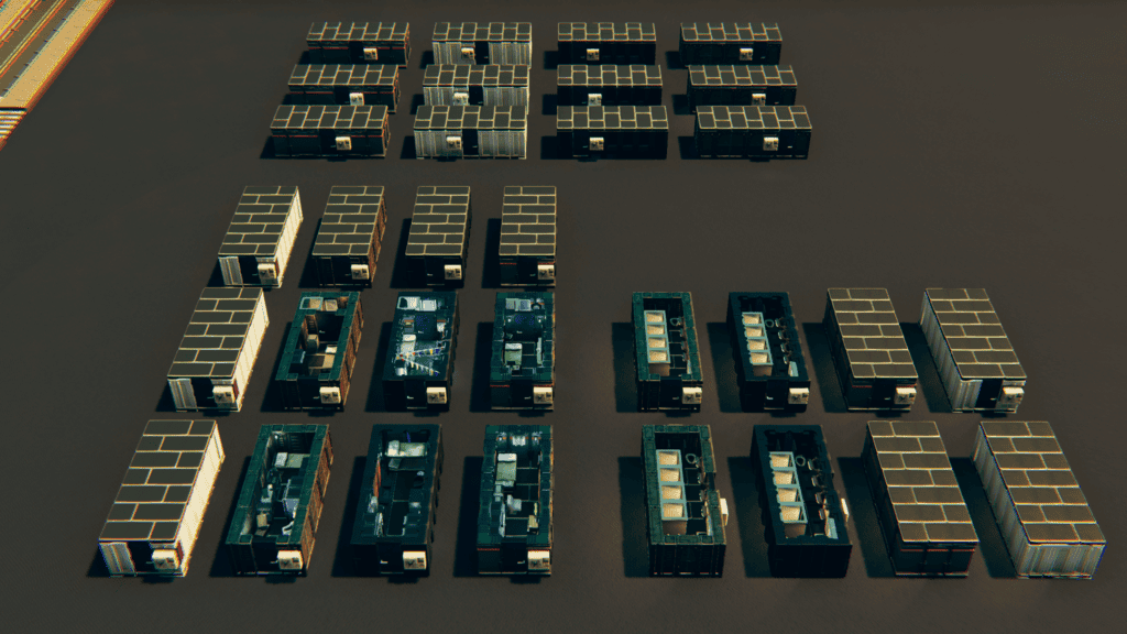 Cyberpunk Container Apartments + Build Kit - Tales Tavern