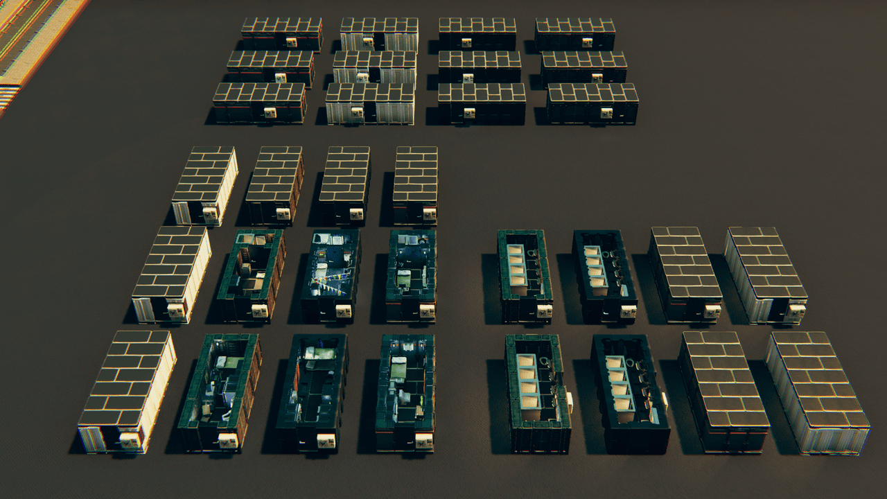 Cyberpunk Container Apartments + Build Kit - Tales Tavern