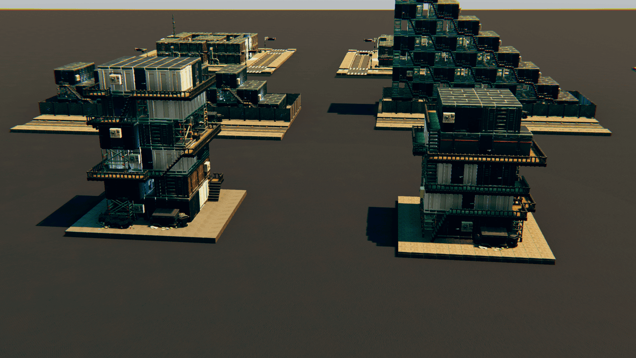 Cyberpunk Container Apartments + Build Kit - Tales Tavern