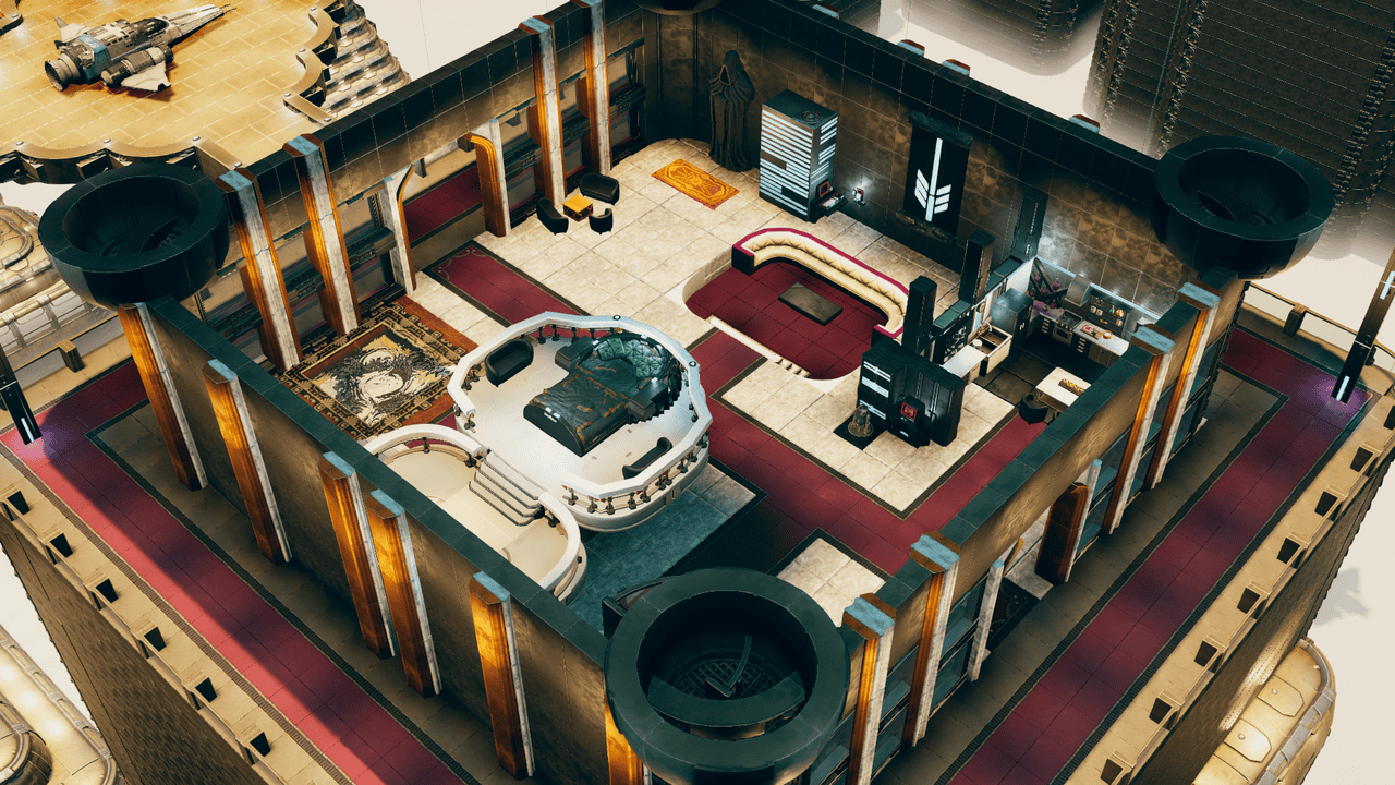 Sci-Fi, Ecumenopolis Luxury Apartment - Tales Tavern