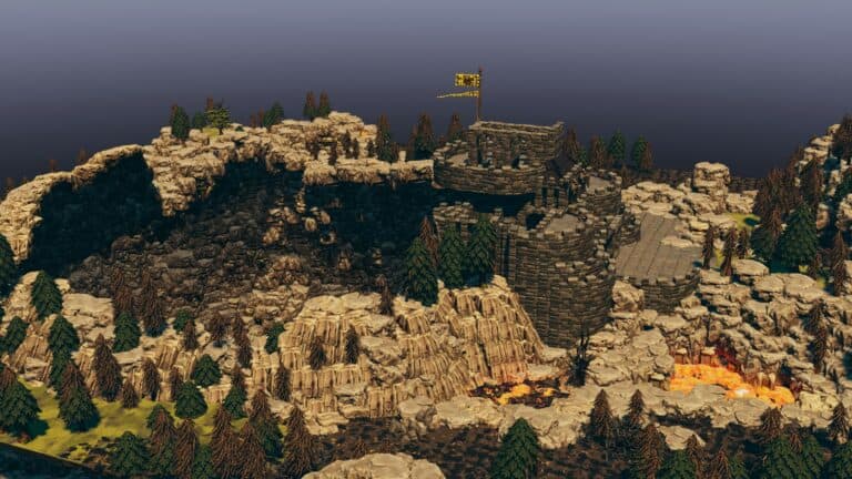 a volcanic castle (volcano) - Tales Tavern