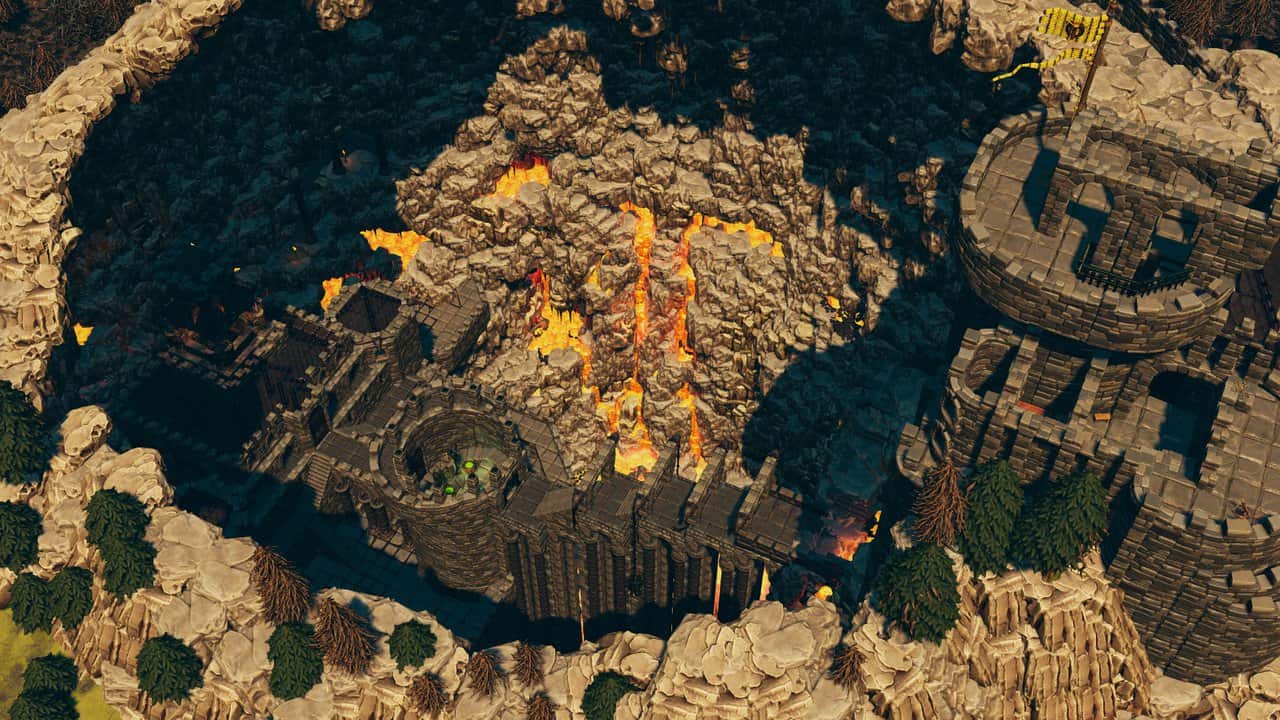 a volcanic castle (volcano) - Tales Tavern