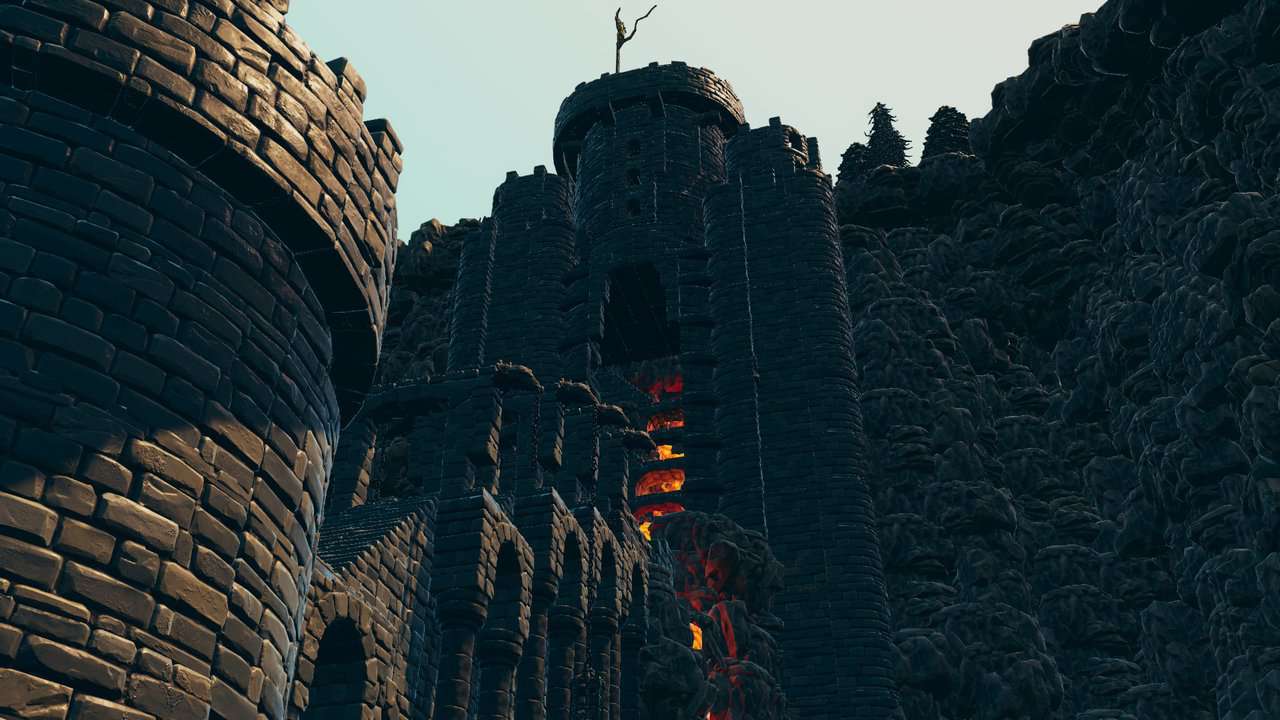 a volcanic castle (volcano) - Tales Tavern