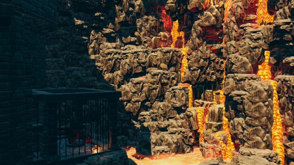 a volcanic castle (volcano) - Tales Tavern