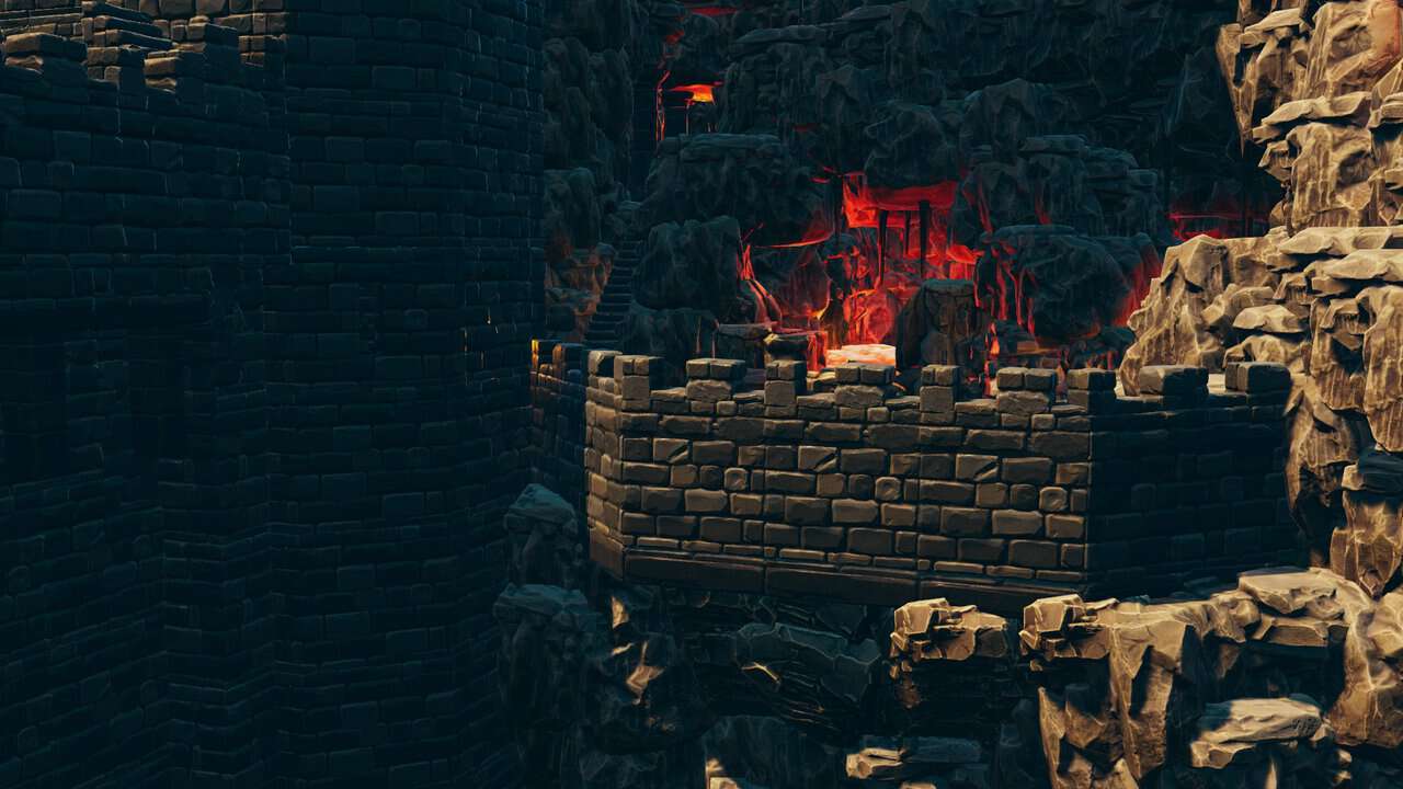 a volcanic castle (volcano) - Tales Tavern