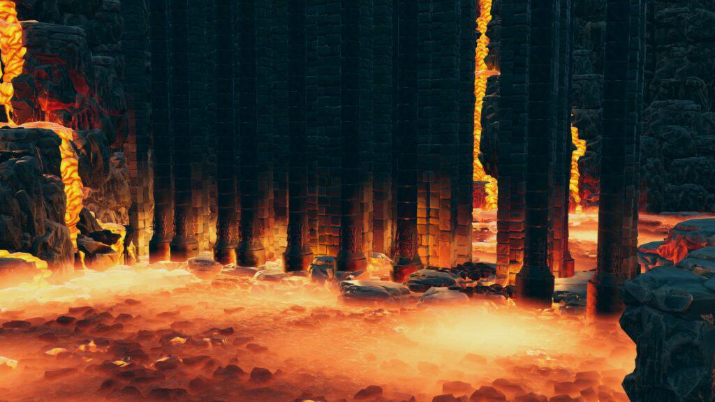 a volcanic castle (volcano) - Tales Tavern