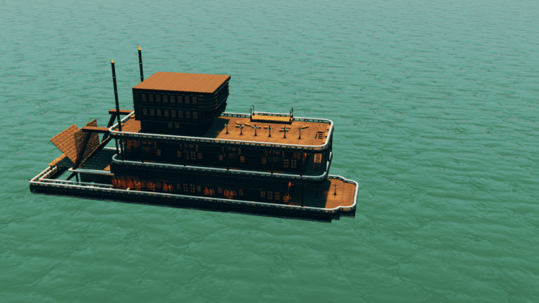 Steam Paddle River Boat - Tales Tavern