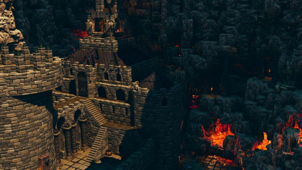 a volcanic castle (volcano) - Tales Tavern