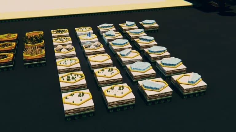 Hex Tiles 2x2 (snow tiles) - Tales Tavern