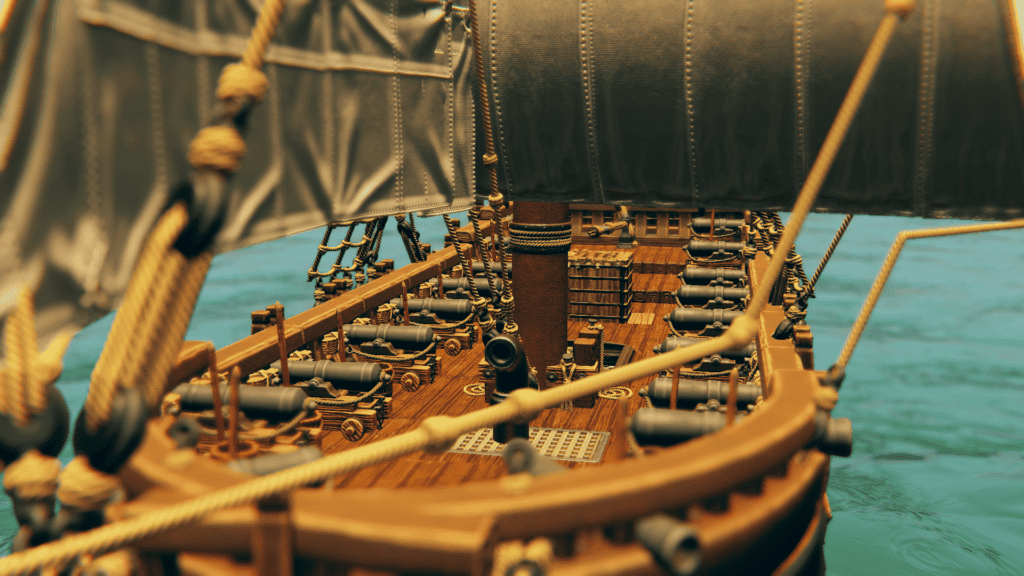 USS Cerf, 1779, Cutter Fantasy Warship, 18 Gun. - Tales Tavern