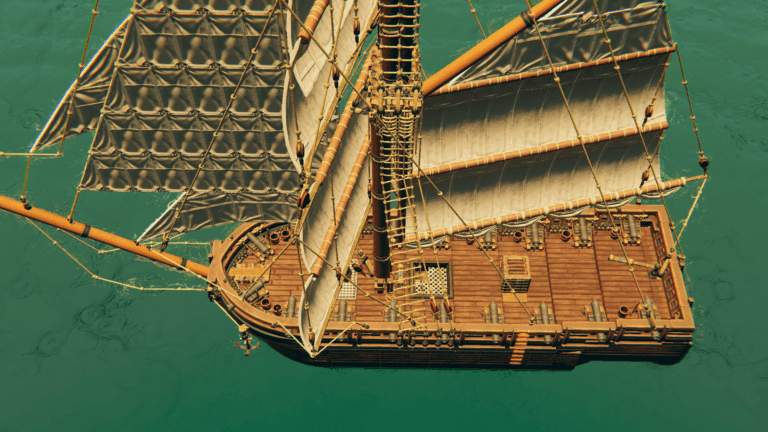 USS Cerf, 1779, Cutter Fantasy Warship, 18 Gun. - Tales Tavern