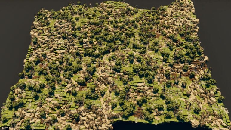 Rocky hills in heavily webbed forest - Tales Tavern