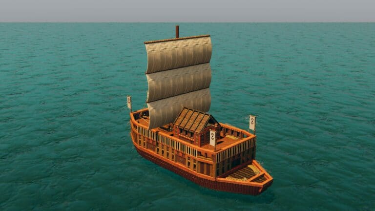 ship japanese sekibune full sail - Tales Tavern
