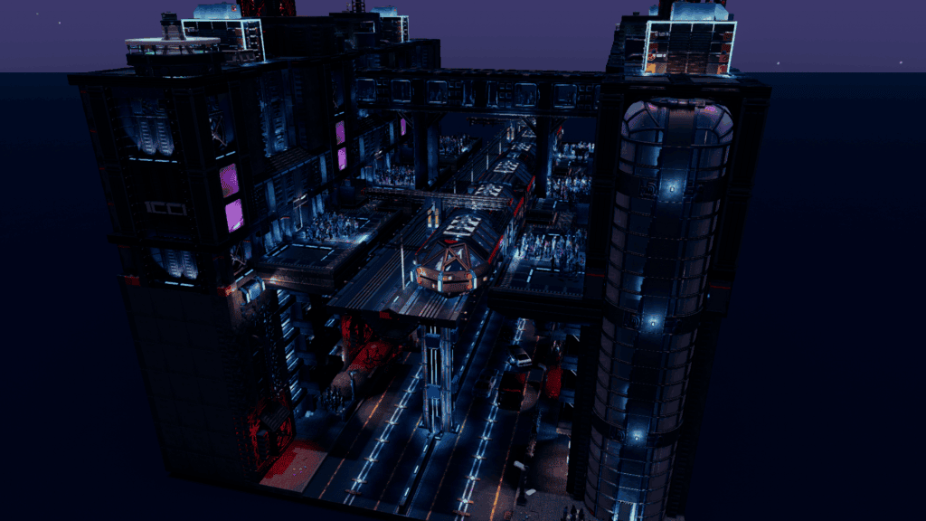 Elevated tram rail - Tales Tavern
