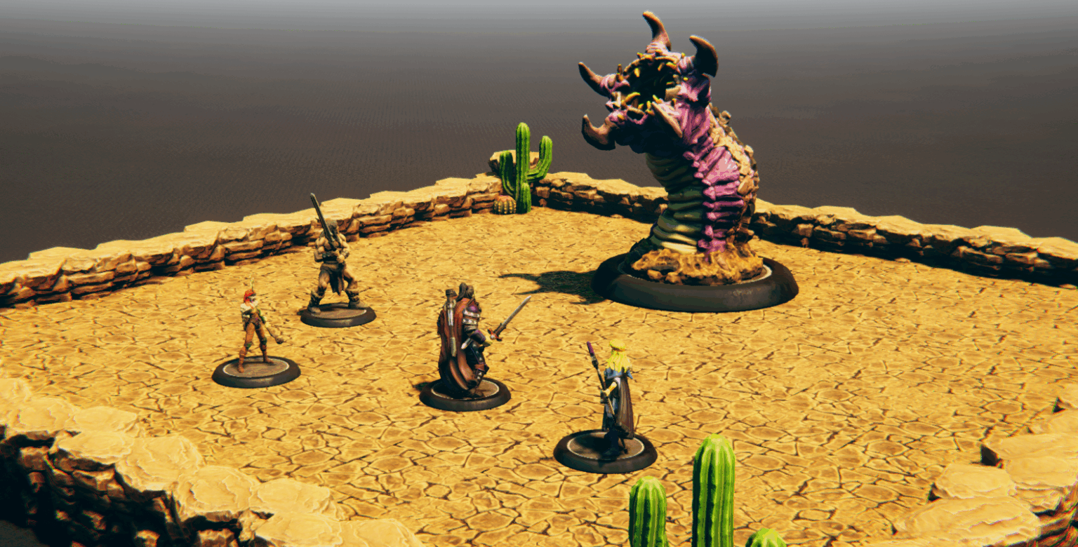 Desert Floor Battle Board - 01 - Tales Tavern