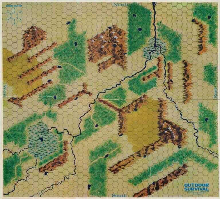 "Outdoor Survival" Hex-Crawl Map - Tales Tavern